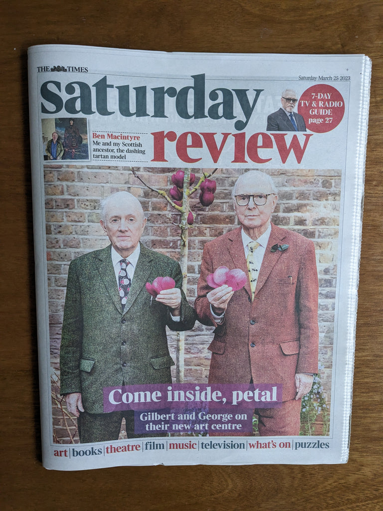 Times Review 25 03 2023 Aidan Turner David Tennant Gilbert And George