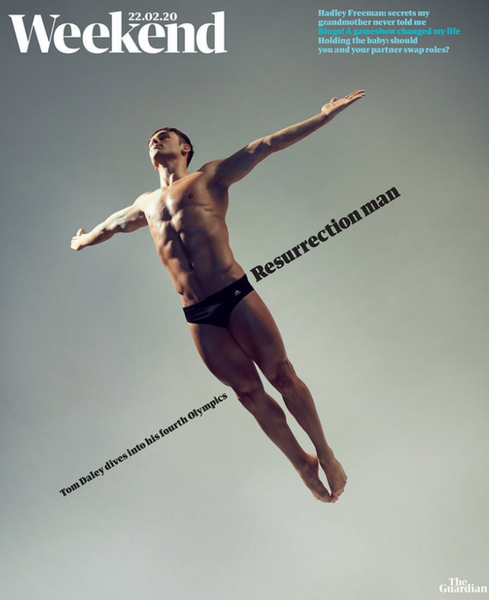 UK Guardian Weekend Magazine Feb 2020: Tom Daley Cover ...