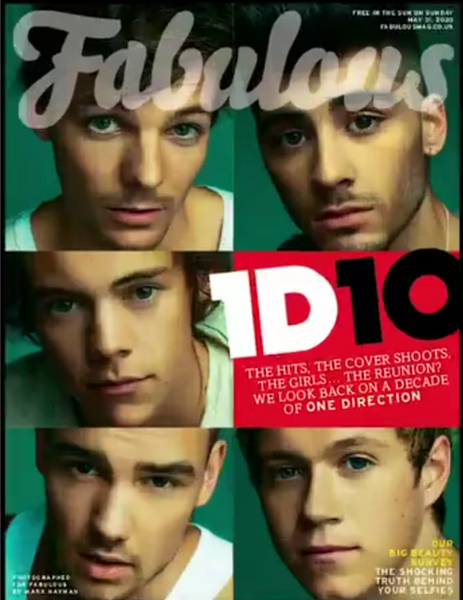 Fabulous Magazine May 31st 2020: One Direction Harry Styles Niall Hora ...