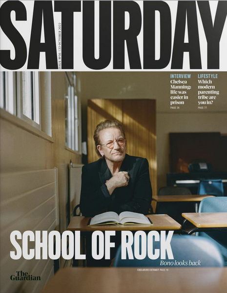 GUARDIAN SATURDAY magazine 22 October 2022 U2 Bono cover and interview ...