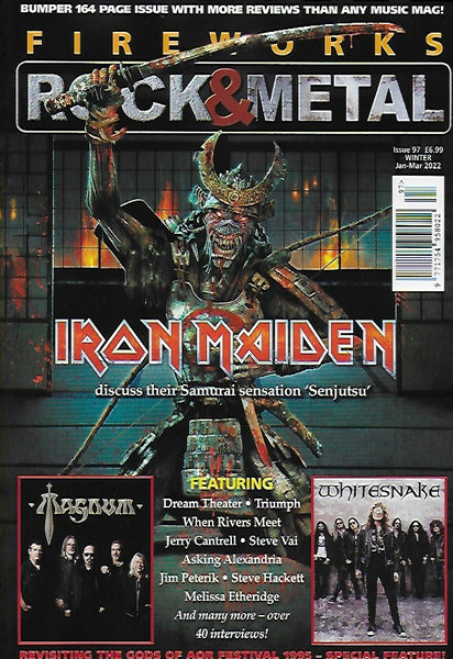 Fireworks magazine #97 Winter 2021 Iron Maiden Senjutsu ...