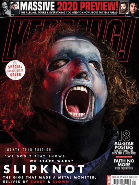 UK Kerrang! Magazine January 2020 Slipknot 2 Sided Cover ...