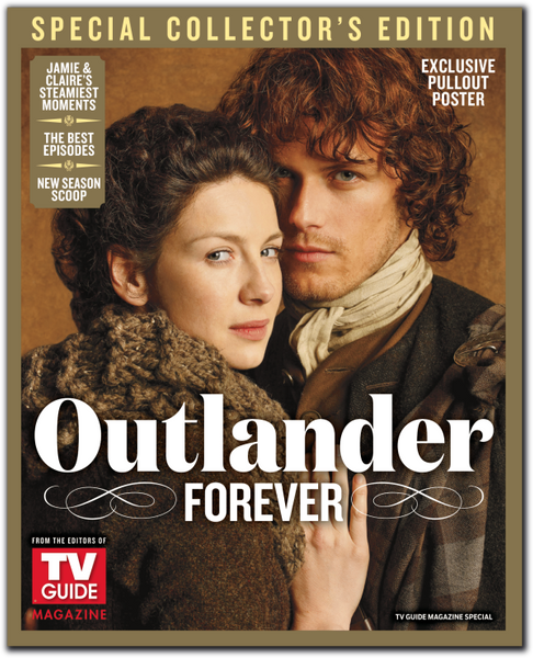 TV GUIDE MAGAZINE SAM HEUGHAN CAITRIONA BALFE OUTLANDER FOREVER SPECIA ...