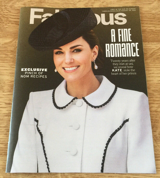 Kate Middleton Prince William Special UK Fabulous Magazine 29th August ...