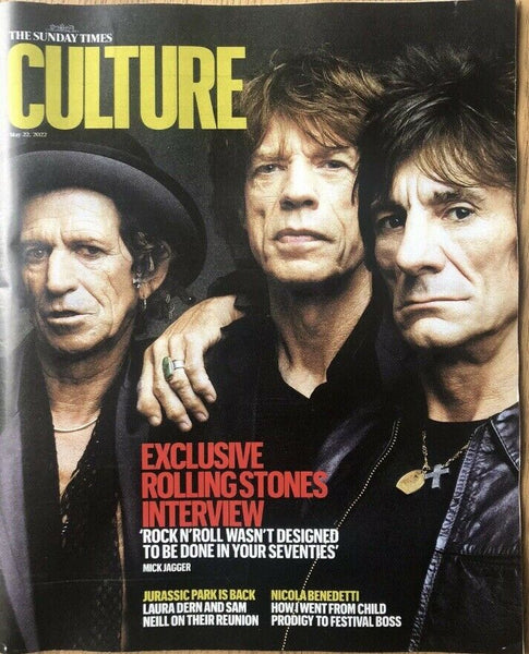 Rolling Stones Sunday Times Culture Magazine 22/05 UK Mick Jagger Char - YourCelebrityMagazines