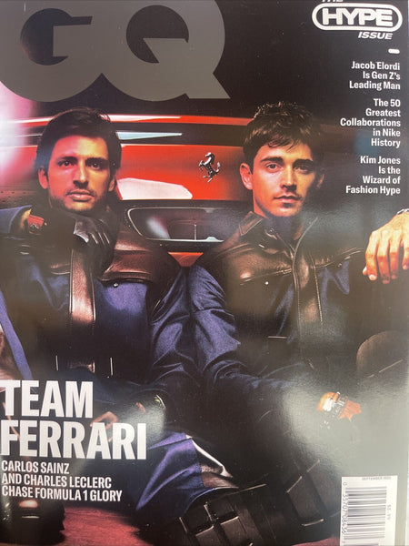 CARLOS SAINZ CHARLES LECLERC TEAM FERRARI F1 - US GQ Magazine - Septem ...
