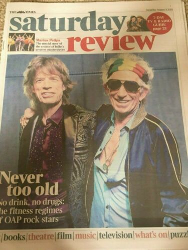 TIMES REVIEW Magazine Aug 2019: THE ROLLING STONES Keith Richards & Mi ...