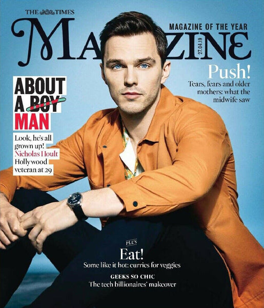 UK TIMES magazine April 2019 Nicholas Hoult cover & interview ...