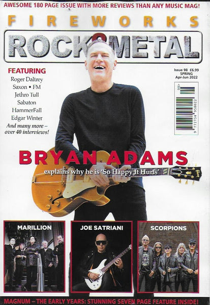 FIREWORKS MAGAZINE Spring 2022 Bryan Adams Roger Daltrey Marillion ...